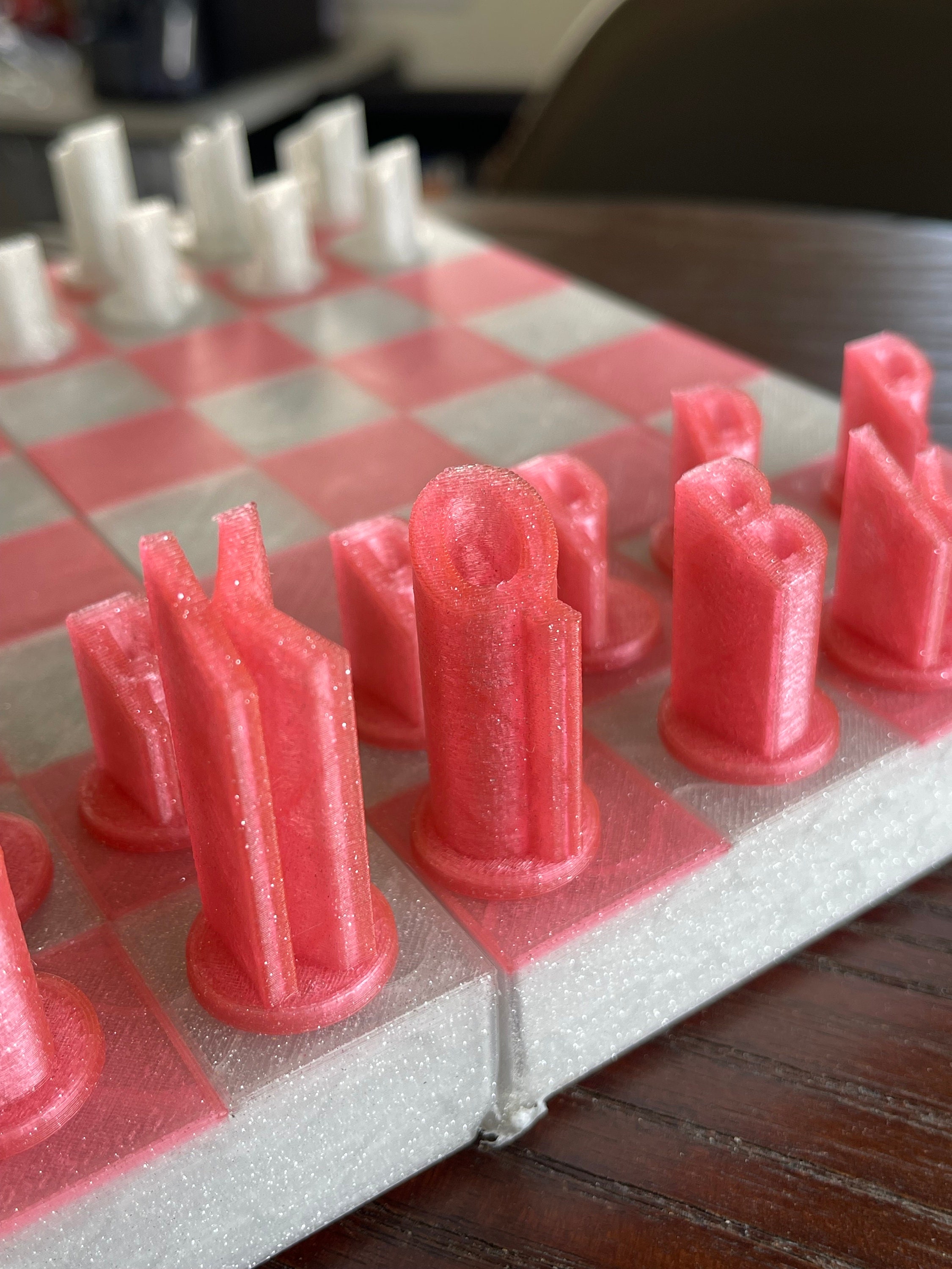3D Printed Compact Chess Set - Etsy