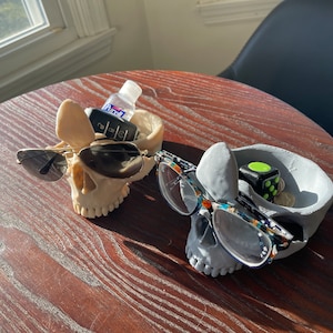 3D Printed Glasses Holder Skull Dish *IMPROVED* - Etsy