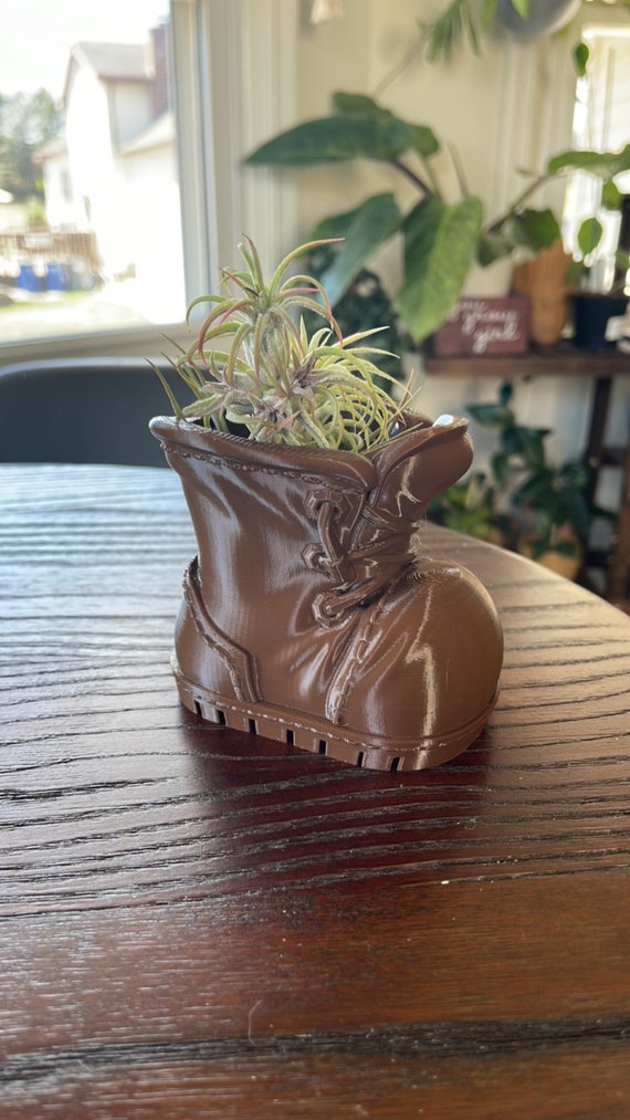 3D Printed Boot Planter - Etsy