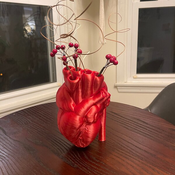 3d Print Heart Vase - Etsy