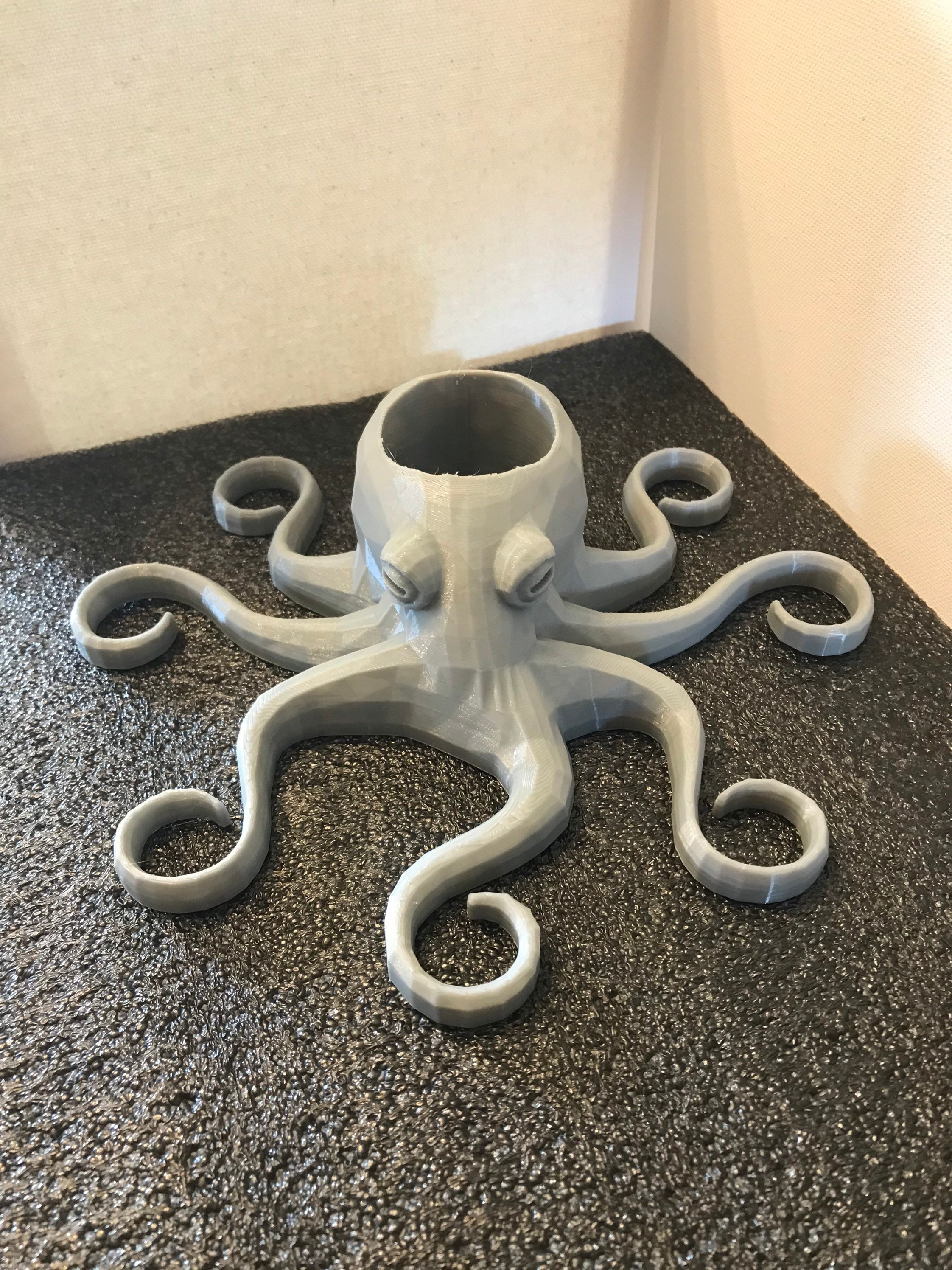 3D Printed Octopus Planter - Etsy