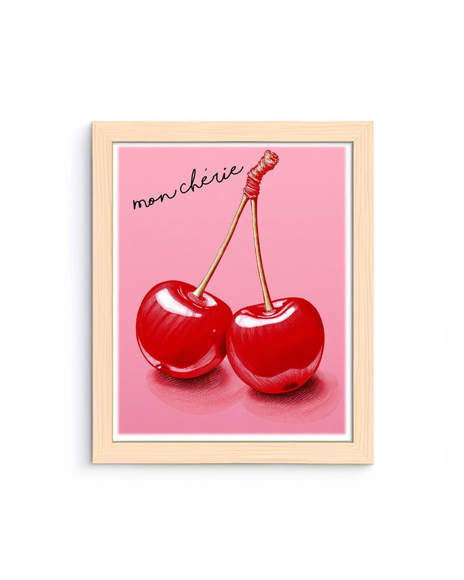 Cherries Print Mon Cherie Poster Digital Download Available in Multiple ...