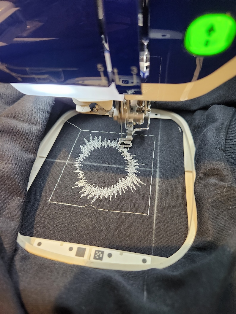 Solar Eclipse Totality Machine Embroidery Design - Etsy