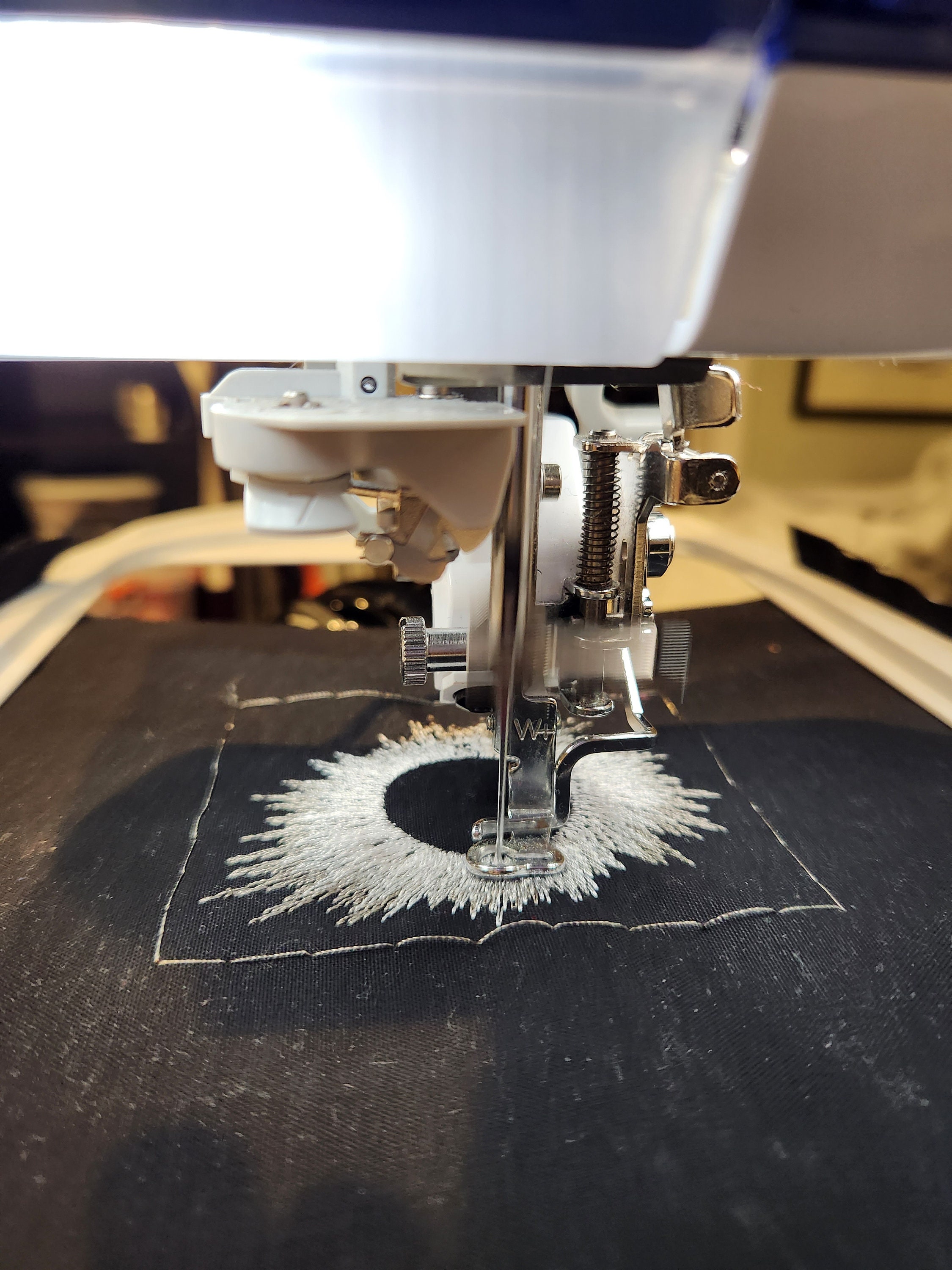 Solar Eclipse Totality Machine Embroidery Design - Etsy