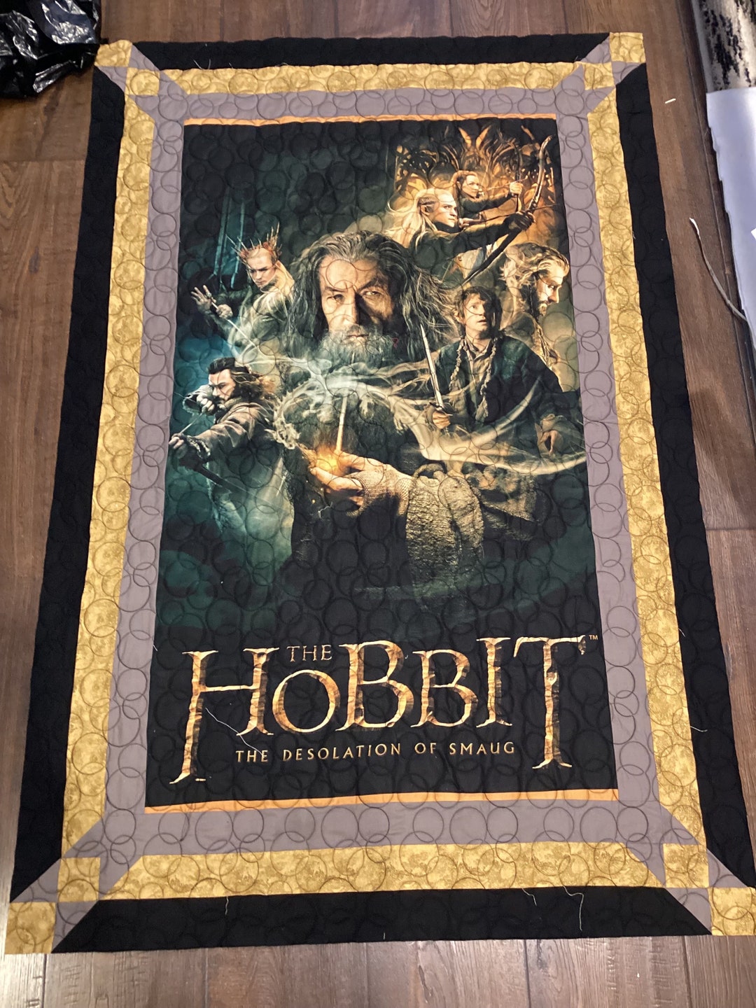 Hobbit Poster Throw Quilt - Etsy