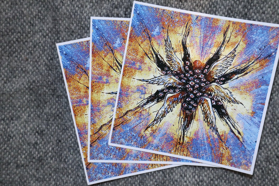 Immortal COLOURED - 5x5" Square Print - Etsy