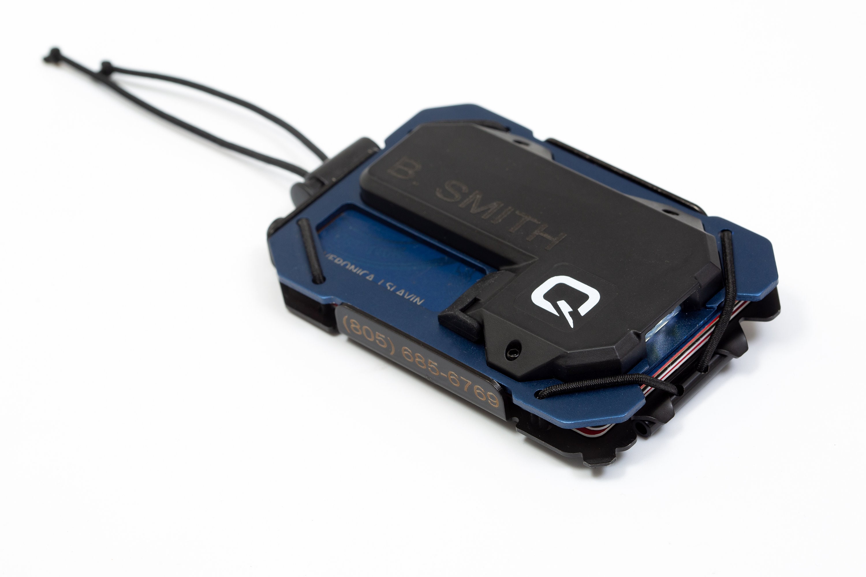 Wallet With 150 Lumen USB Rechargeable LED Flashlight and Survival ...