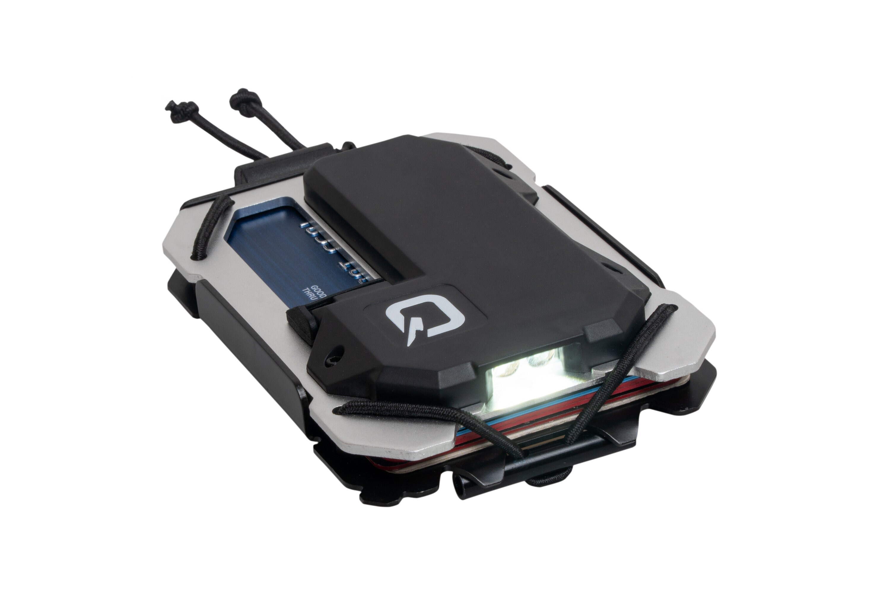 Wallet With 150 Lumen USB Rechargeable LED Flashlight and Survival ...