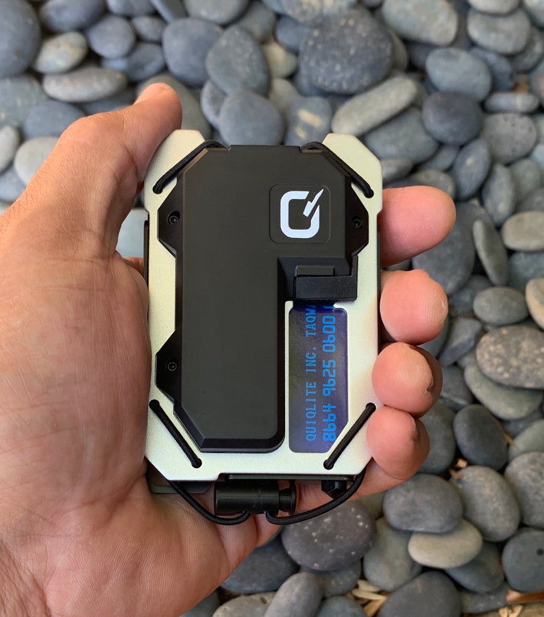 Wallet With 150 Lumen USB Rechargeable LED Flashlight and Survival ...