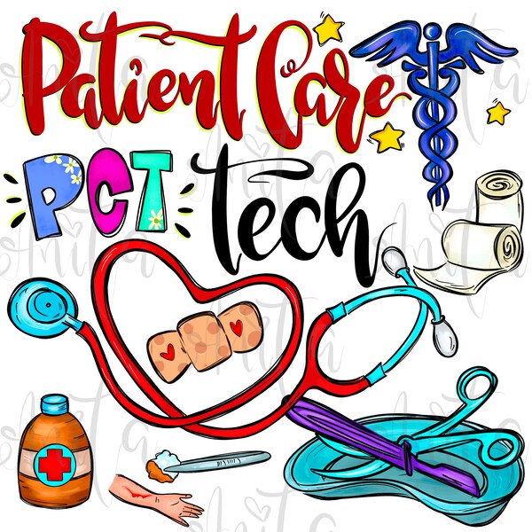 Patient Care Technician Png - Etsy