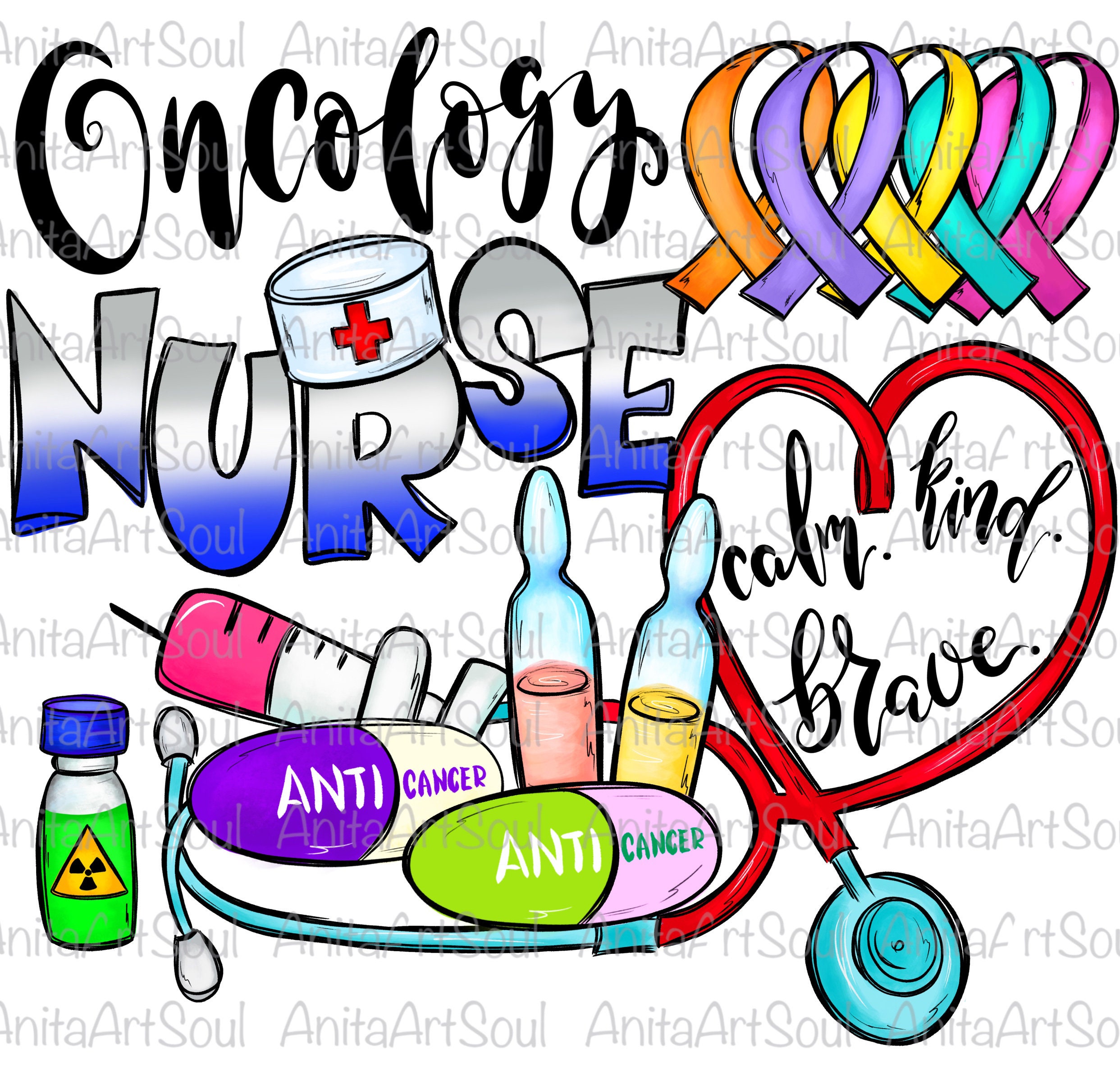 Oncology Nurse Sublimation PNG Design Cancer Nurse - Etsy