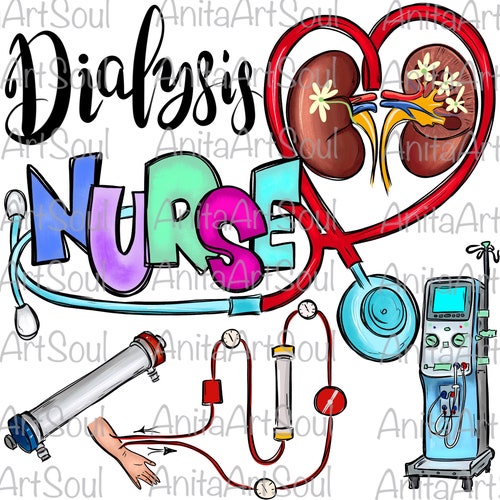 Dialysis Nurse PNG Sublimation Design Downloads - Etsy