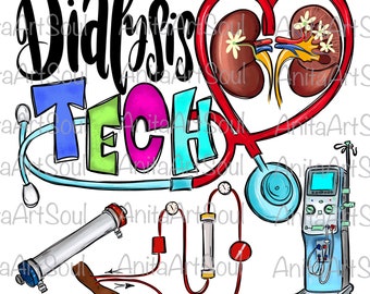 Dialysis Tech Png | Etsy