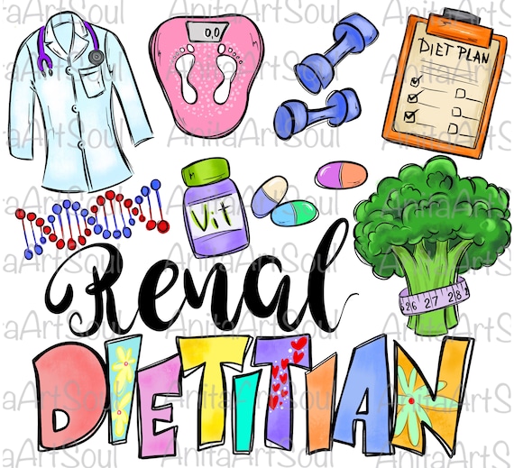 RD Registered dietitian Sublimation PNG Design Hand Drawn Digital ...