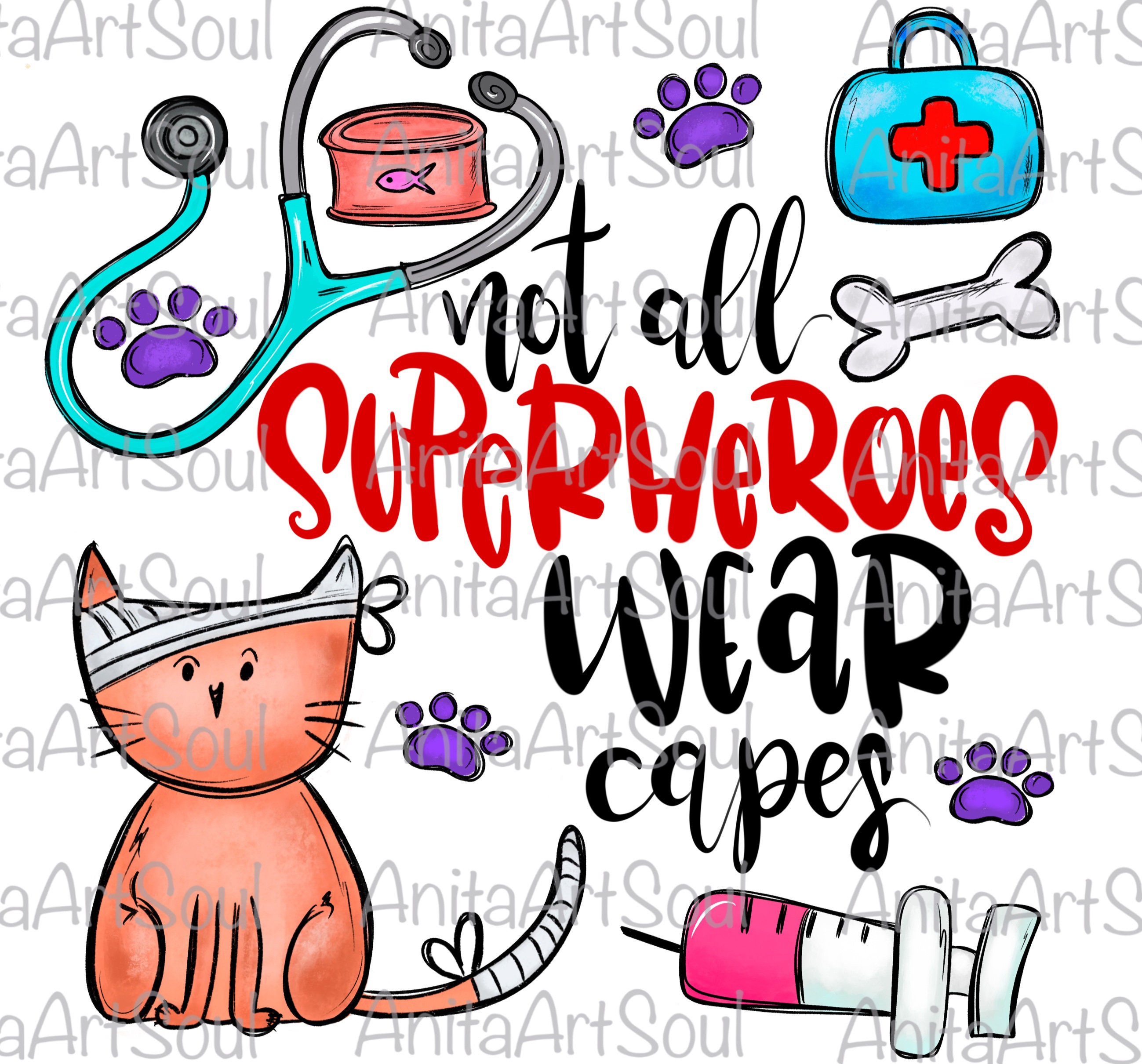 Veterinary Tech Sublimation Design Vet Tech PNG - Etsy