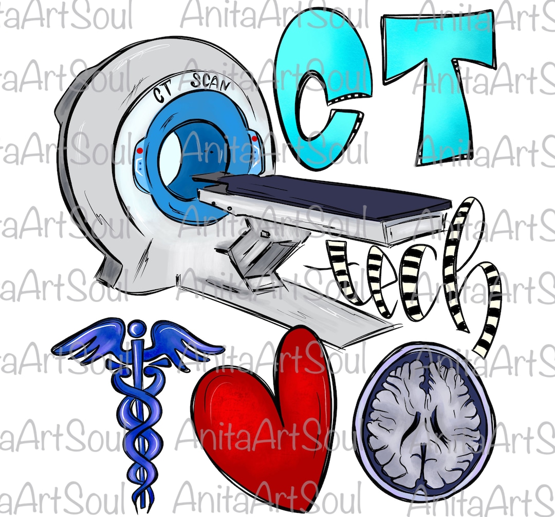 Computed Tomography Sublimation PNG Design, CT Tech, CT Technologist ...