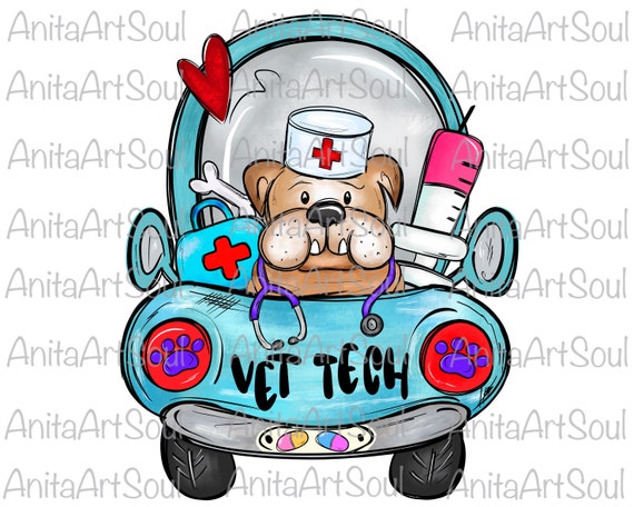 Vet Tech PNG Design Veterinarian Sublimation Veterinary - Etsy