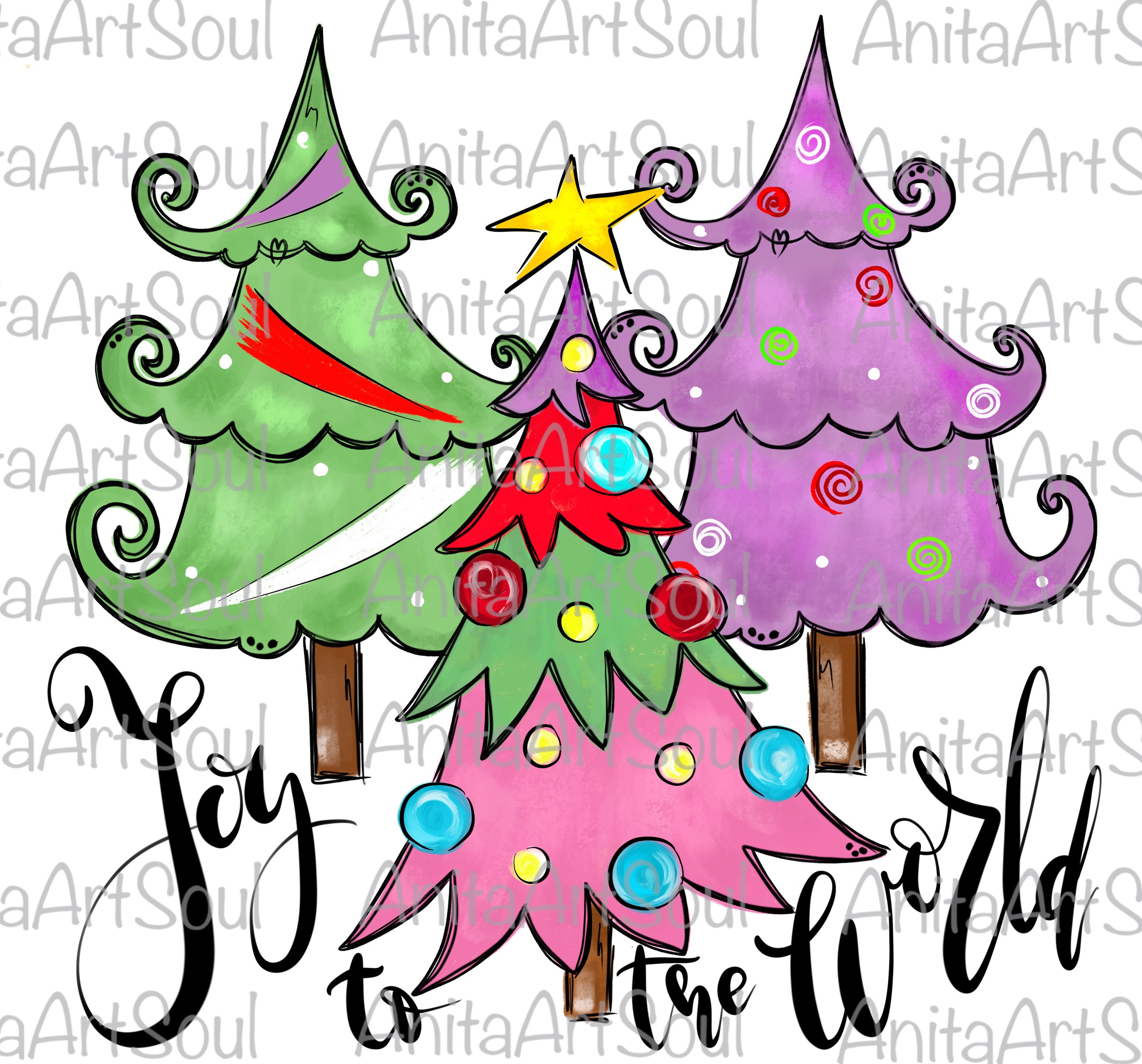 Whimsical Christmas Background