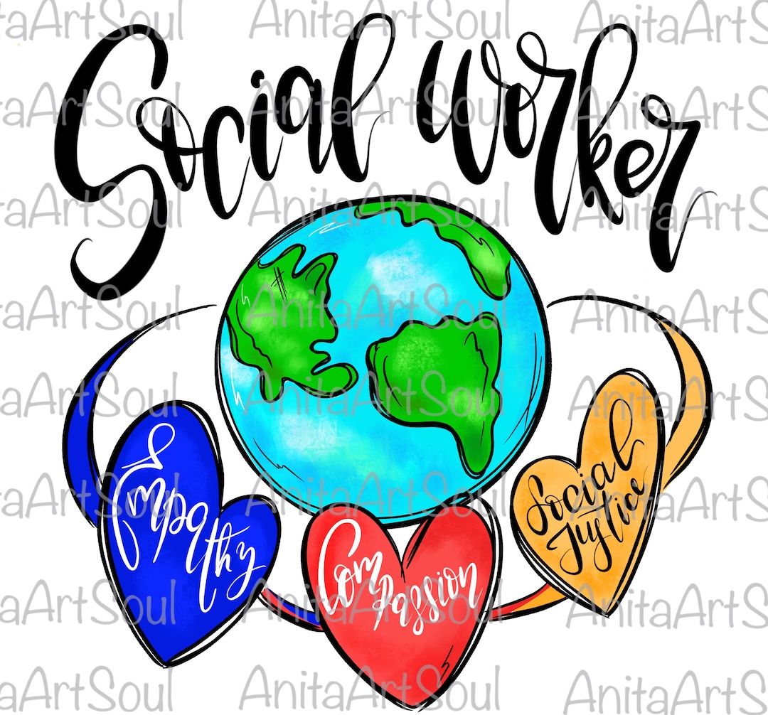 Social Worker Sublimation PNG Desig, Social Services, Hand Drawn ...