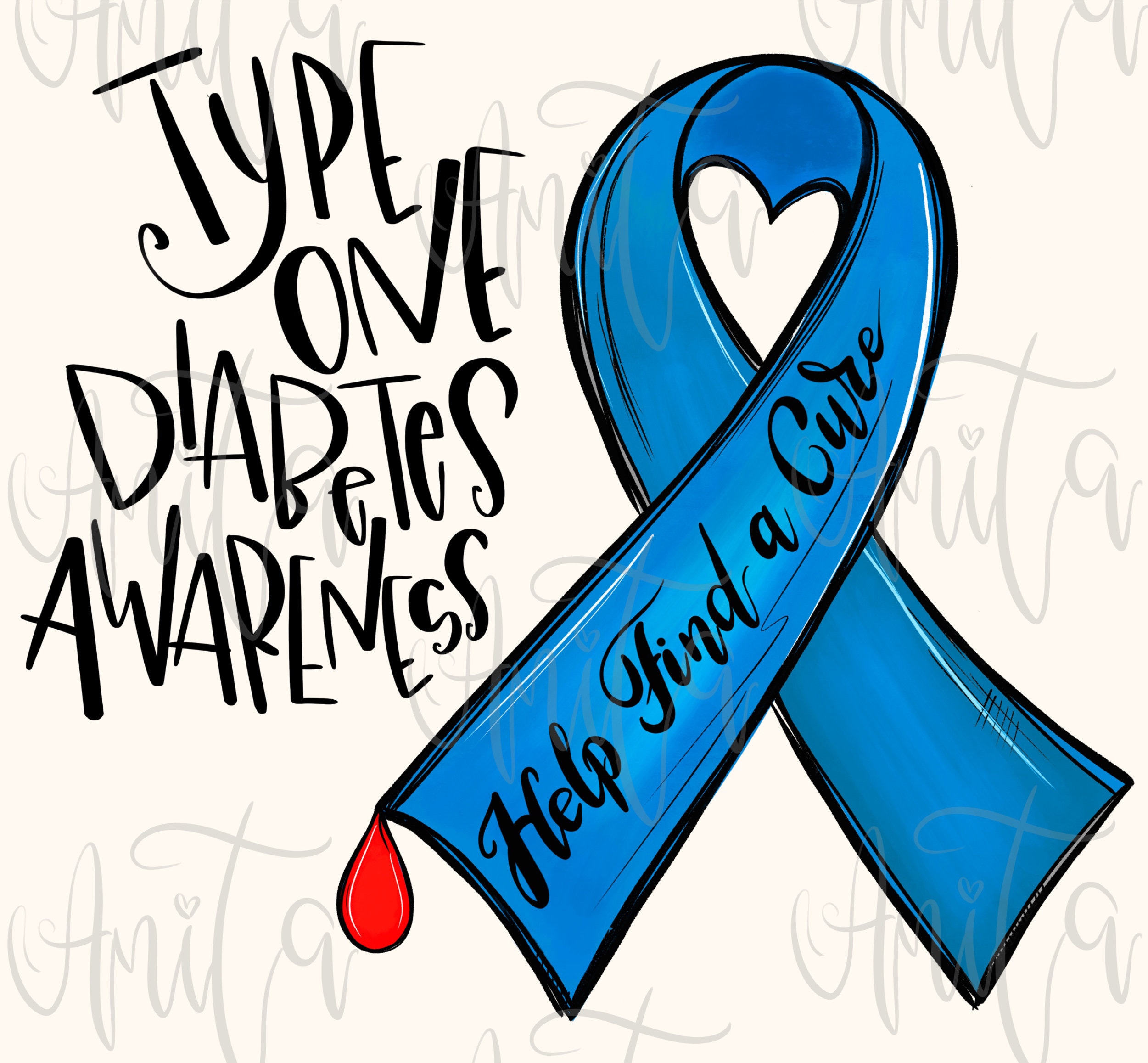 Juvenile Diabetes Awareness Ribbon