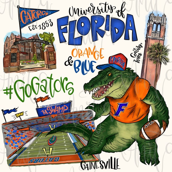 Florida Gators Art - Etsy