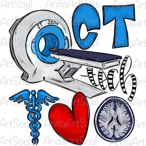 Computed Tomography Sublimation PNG Design, CT Tech, CT Technologist ...