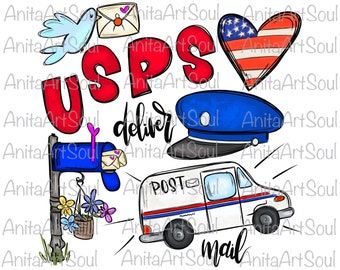 Postal Worker Life PNG Mail Carrier Sublimation Design - Etsy