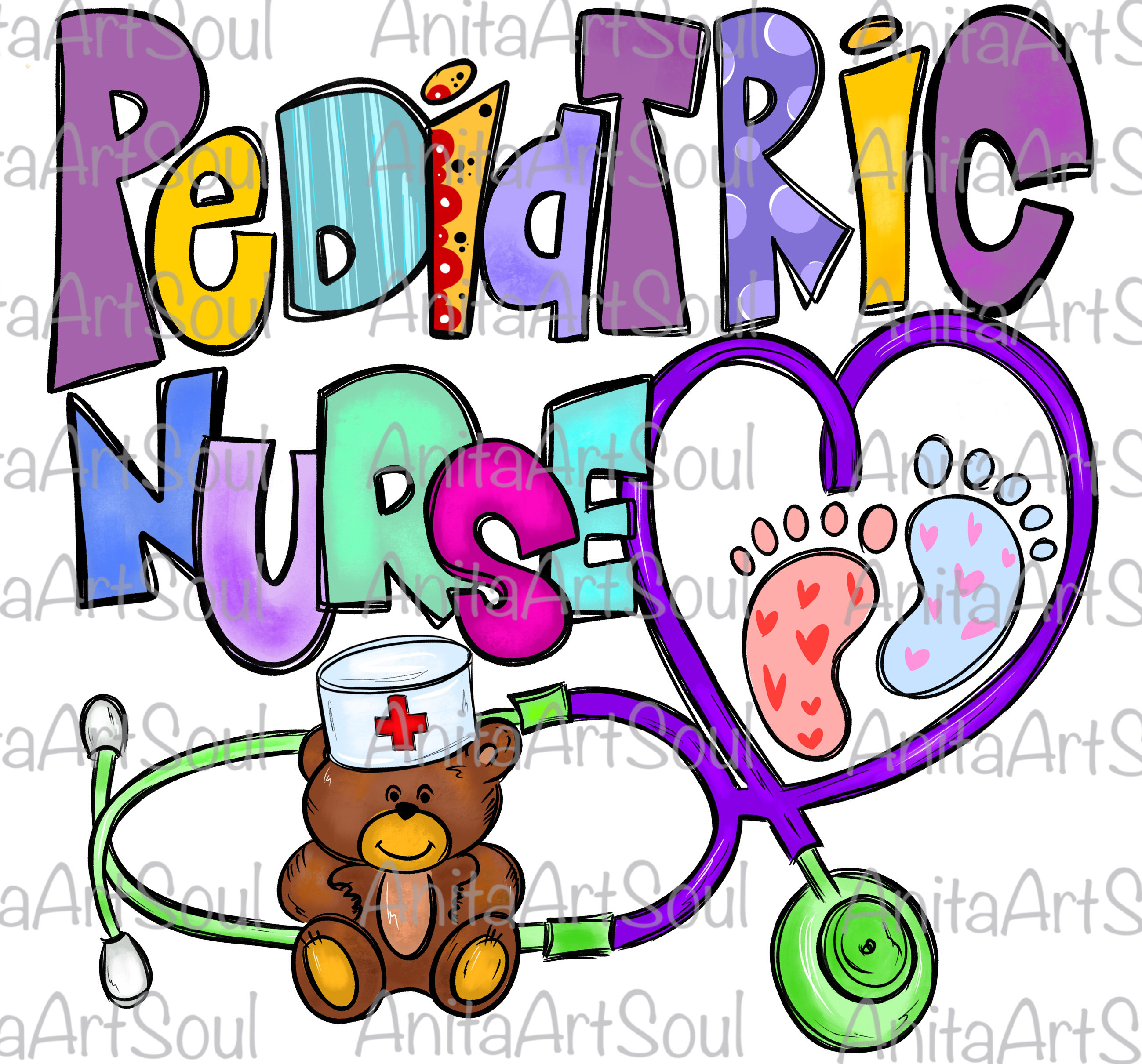 Pediatric Nurse Cartoon