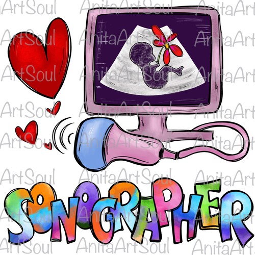 Sonographer Sublimation Design Download Sonographer PNG | Etsy