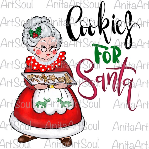 Mrs Claus Clip Art - Etsy