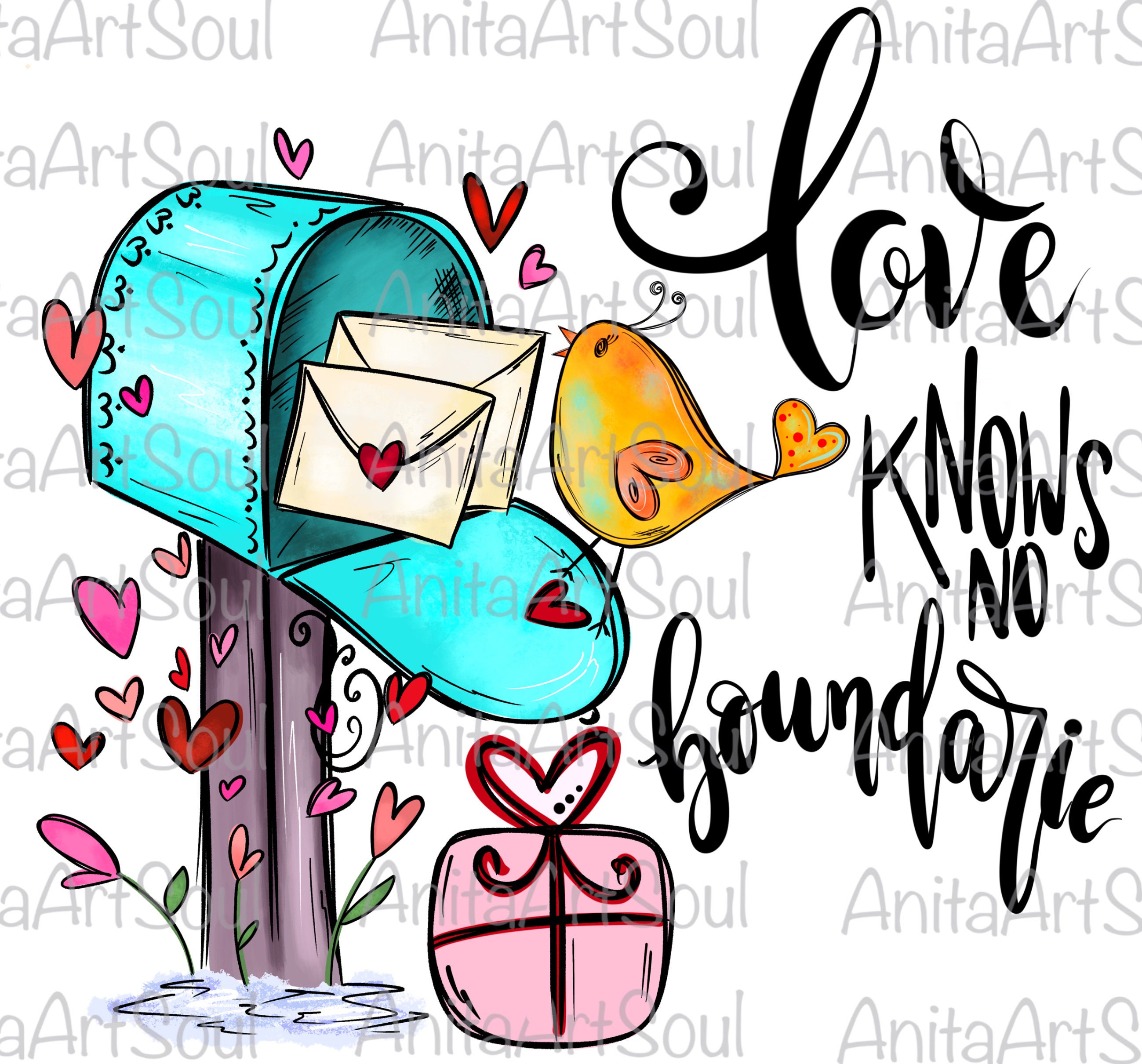 Valentine Mailbox Clip Art