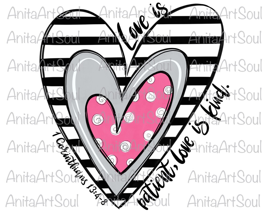 Valentine Sublimation PNG Design, Hand Drawn Digital Download Printable ...