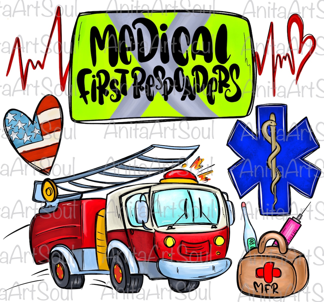 Medical First Responders PNG Sublimation Design, ER Nurse, Emergency ...