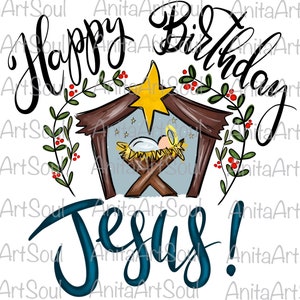 Happy Birthday Jesus - Etsy