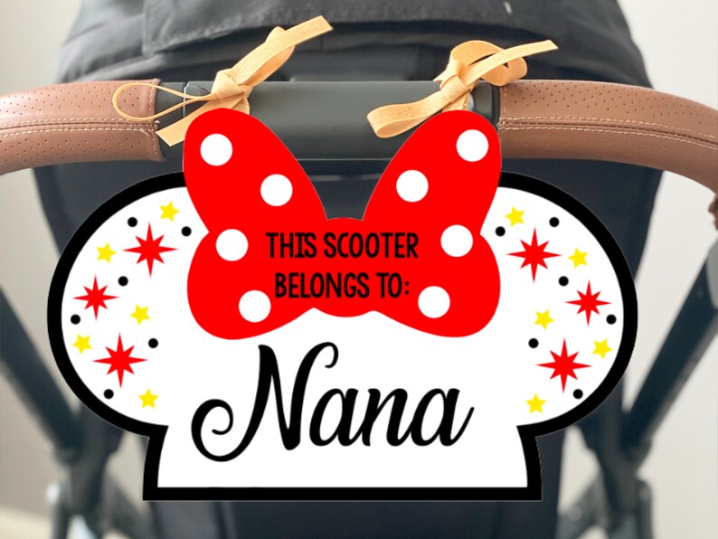Disney Stroller Tag Disney Stroller Sign Cast Member - Etsy