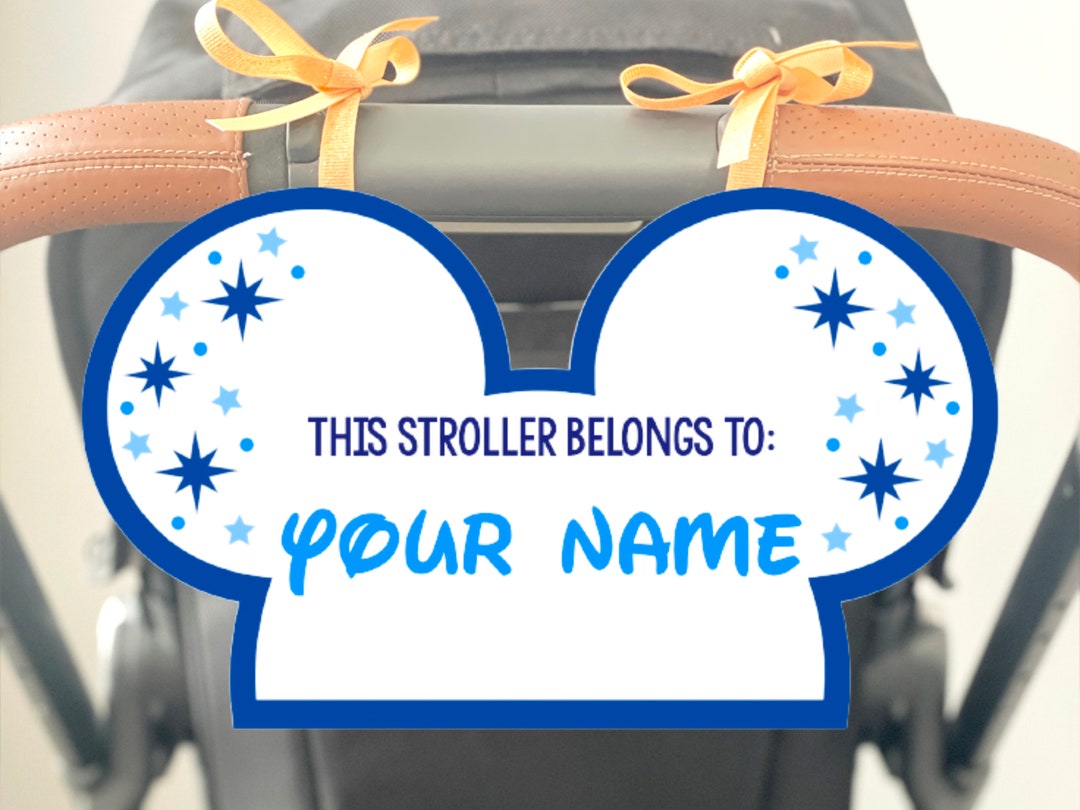 Disney Stroller Tag, Disney Stroller Sign, Cast Member Stroller Spotter ...