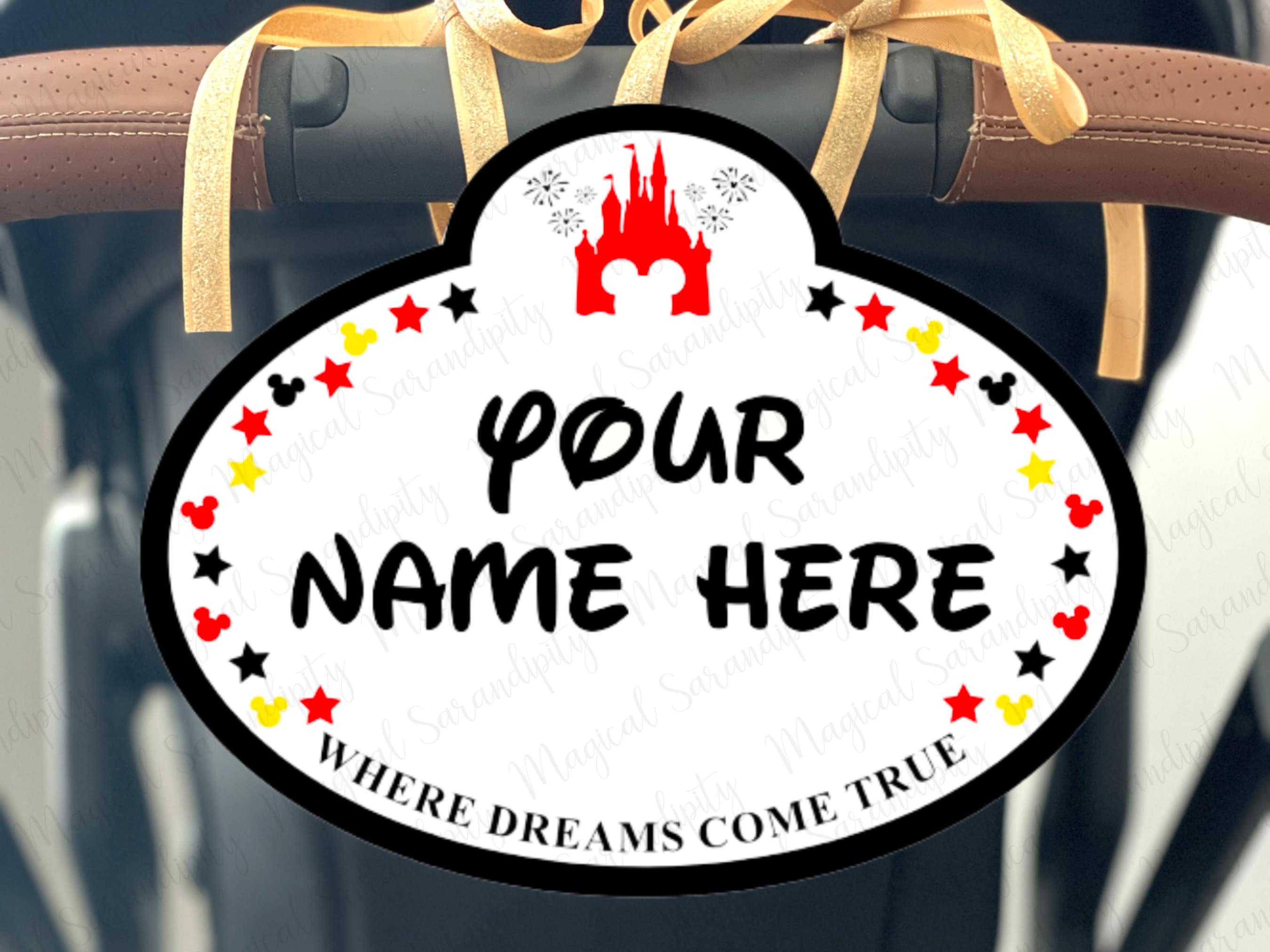 Disney Stroller Tag Disney Stroller Sign Cast Member | Etsy