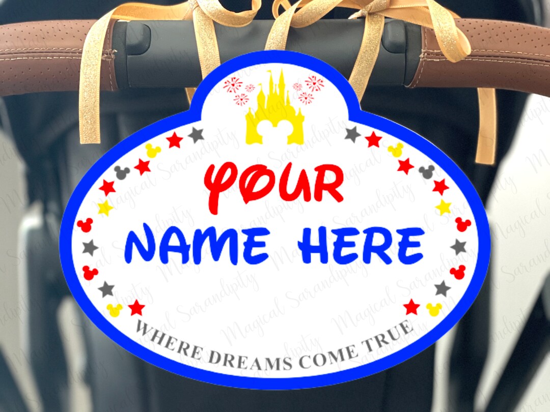 Disney Stroller Tag, Disney Stroller Sign, Cast Member Stroller Tag ...
