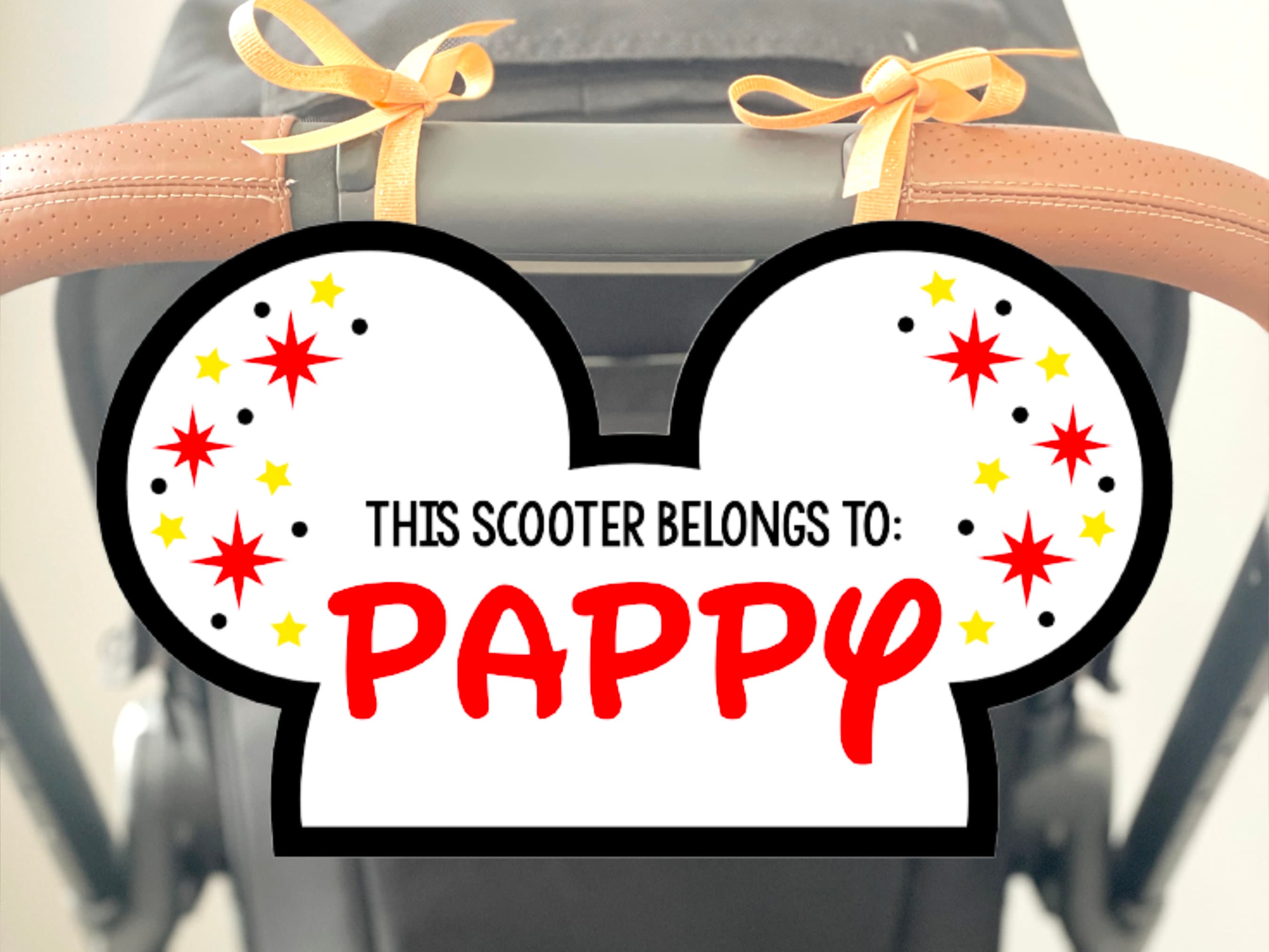 Disney Stroller Tag, Disney Stroller Sign, Cast Member Stroller Spotter ...