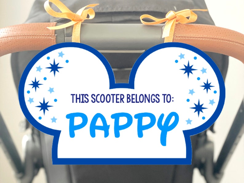 Disney Stroller Tag Disney Stroller Sign Cast Member - Etsy