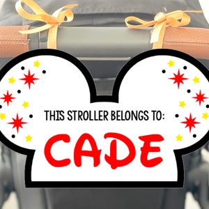 Disney Stroller Tag, Disney Stroller Sign, Cast Member Stroller Spotter ...