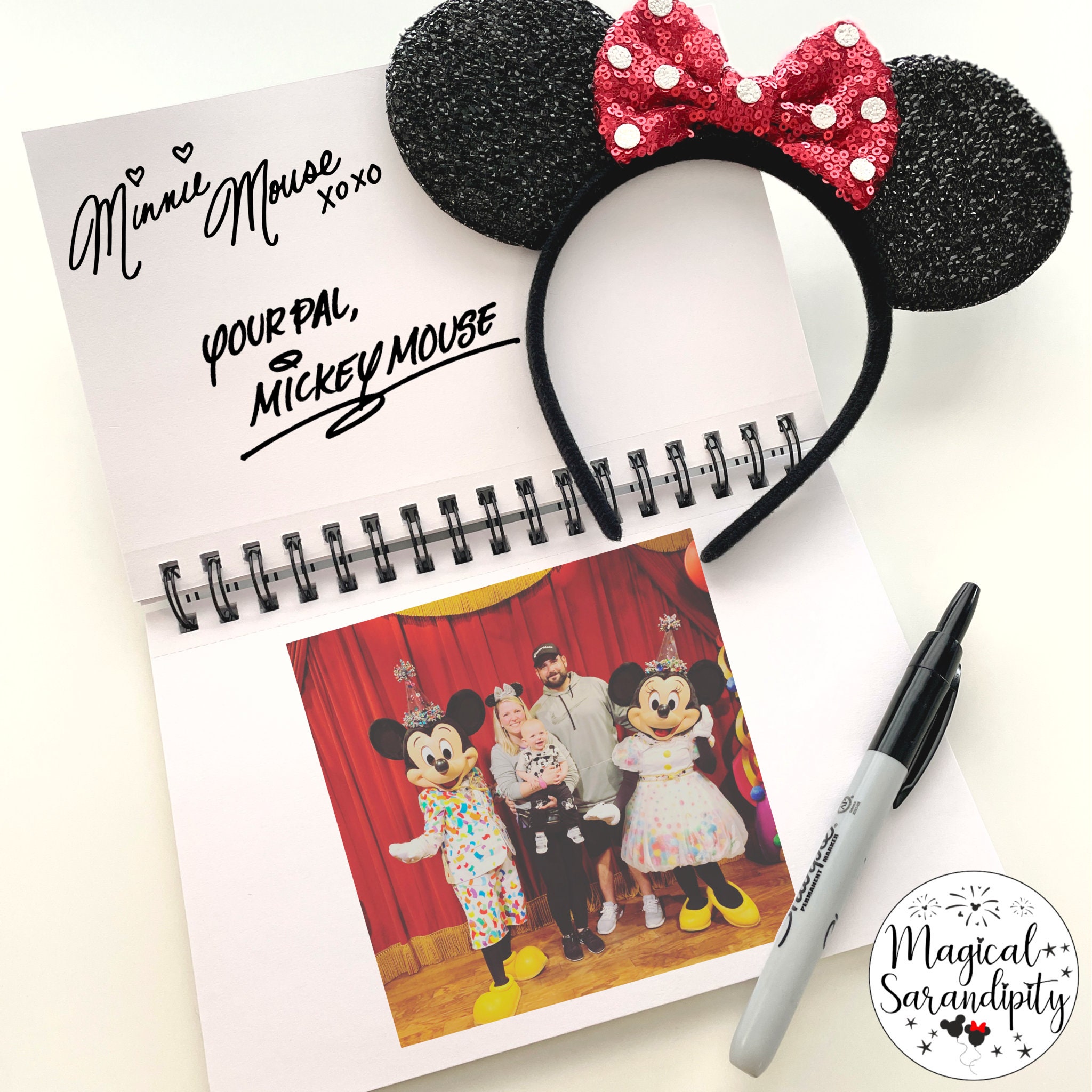 2023 Disney Character Autograph Book Personalized Signature - Etsy
