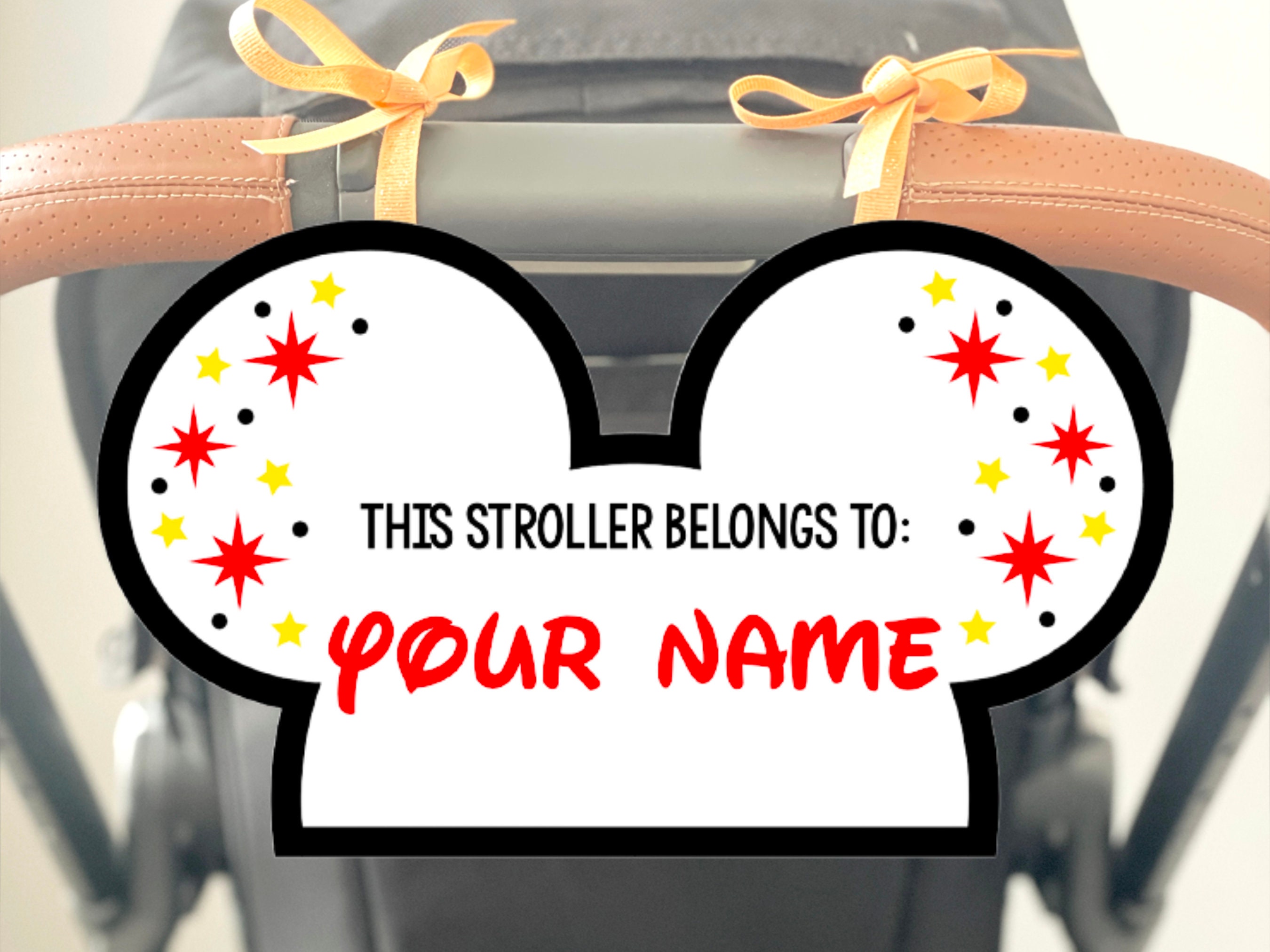 Disney Stroller Tag, Disney Stroller Sign, Cast Member Stroller Spotter ...