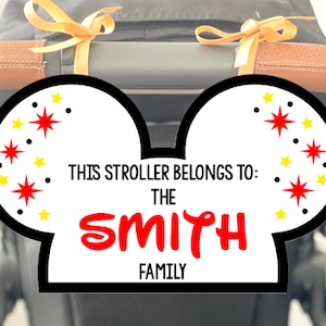 Disney Stroller Tag, Disney Stroller Sign, Cast Member Stroller Spotter ...