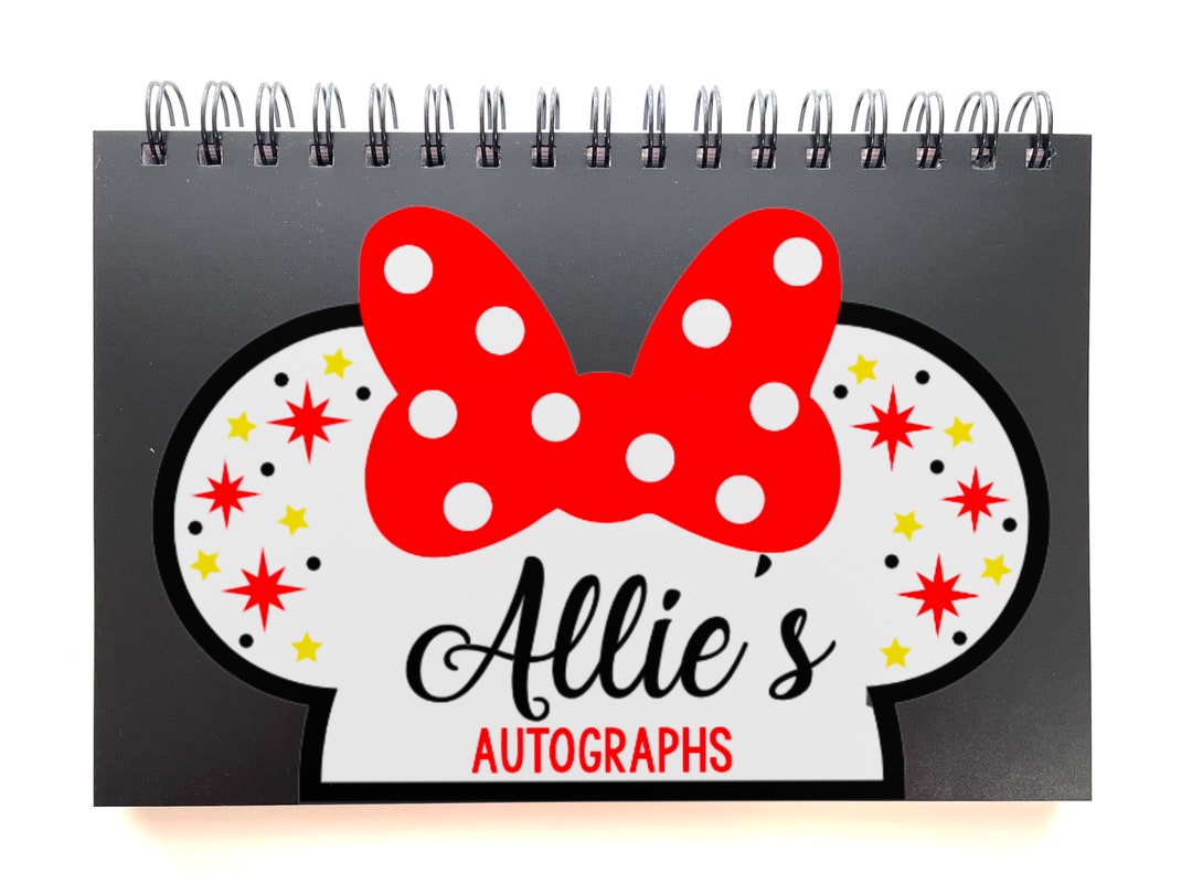 2024 Disney Character Autograph Book, Personalized Signature Book ...