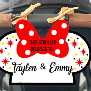 Disney Stroller Tag, Disney Stroller Sign, Cast Member Stroller Spotter ...