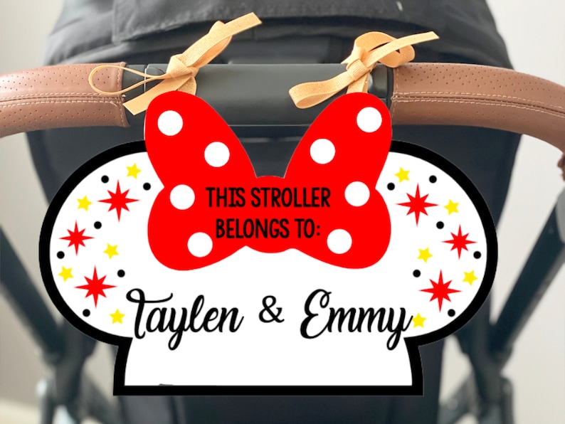 Disney Stroller Tag Disney Stroller Sign Cast Member - Etsy