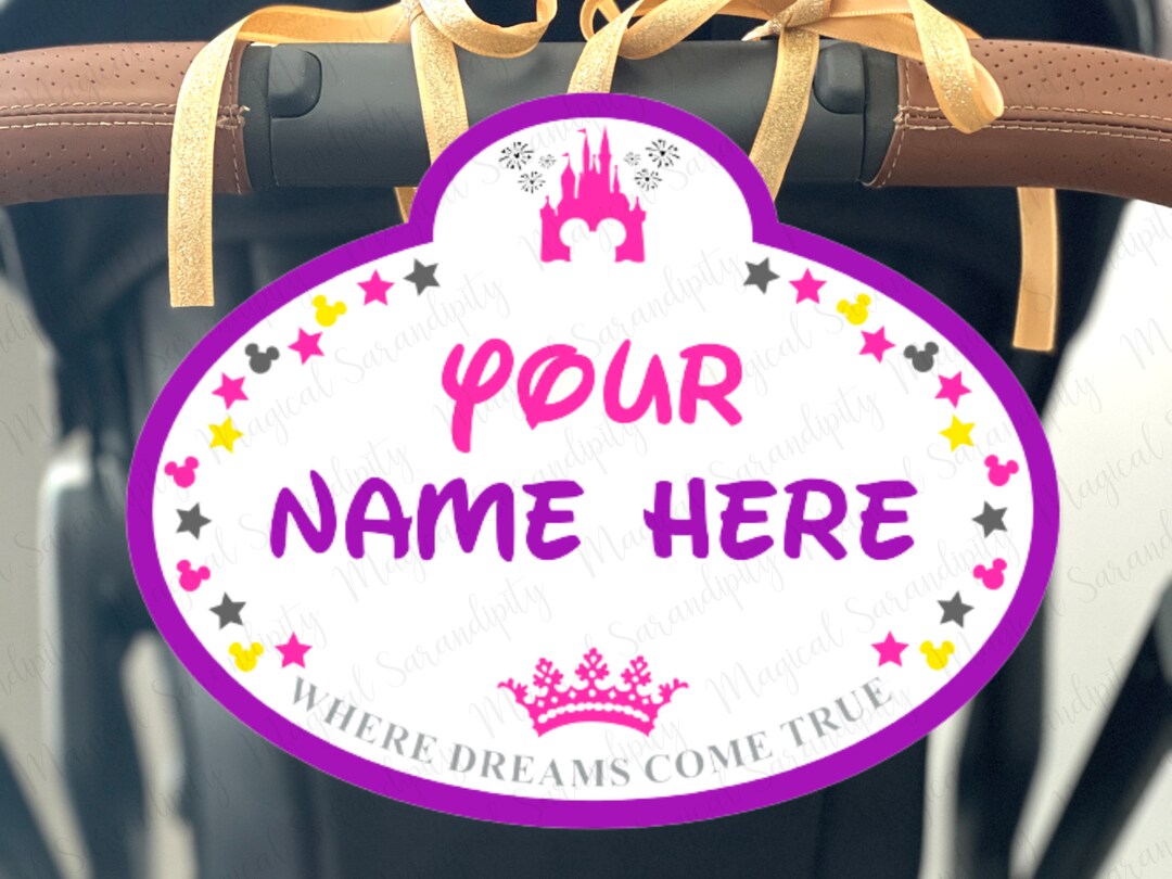 Disney Stroller Tag, Disney Stroller Sign, Cast Member Stroller Tag ...