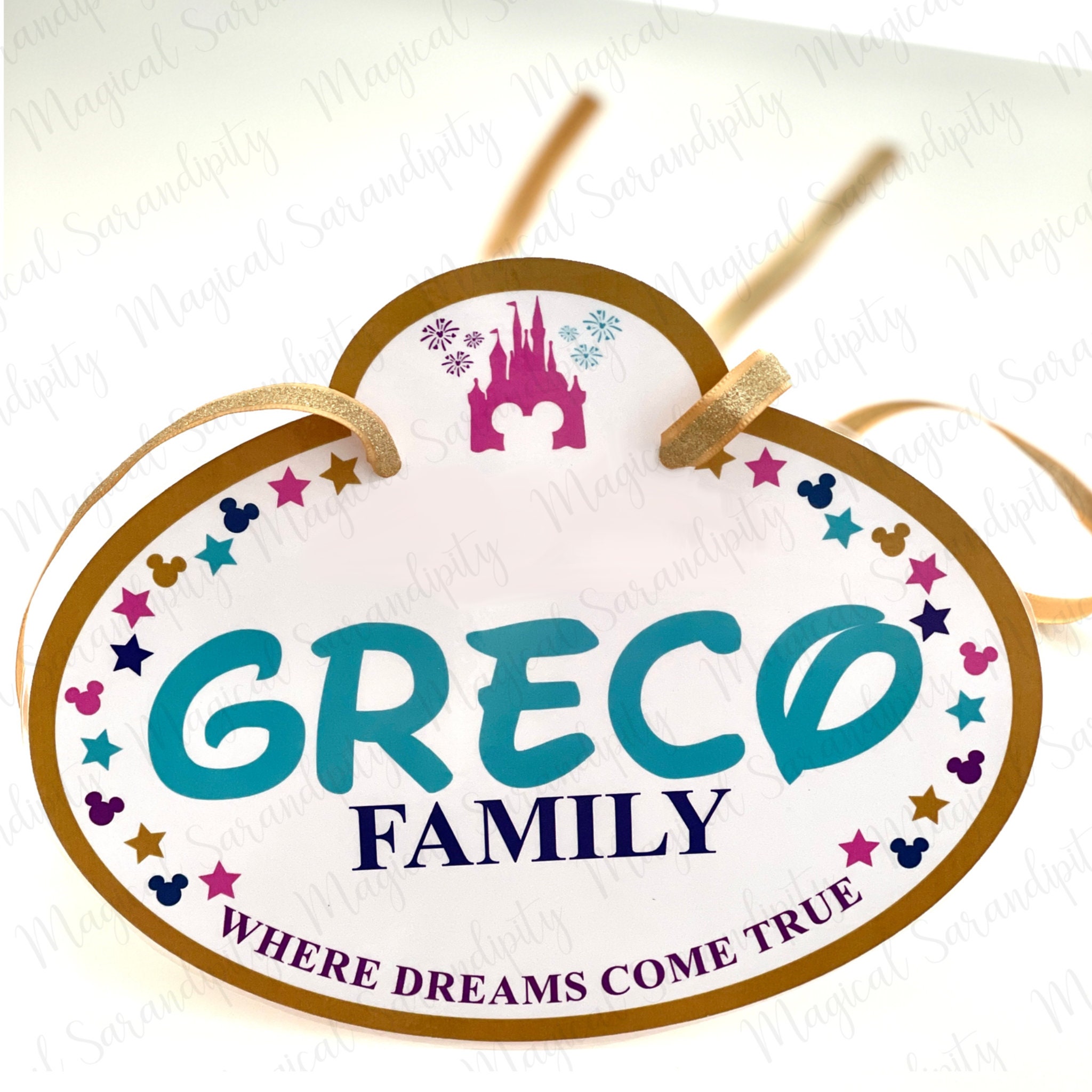 Disney Stroller Tag Disney Stroller Sign Disney 50th - Etsy