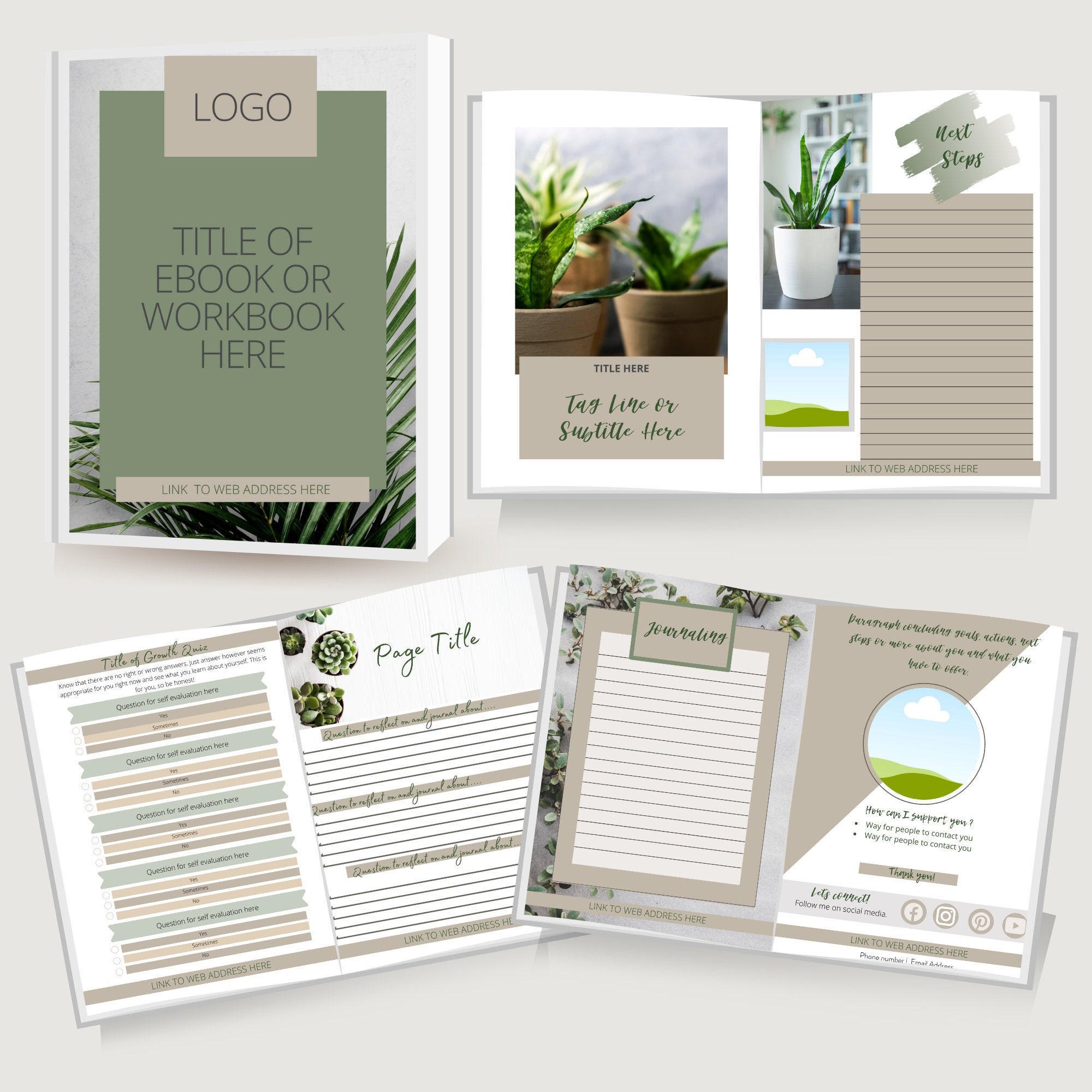 Canva Self Reflection Workbook Template - Etsy.de